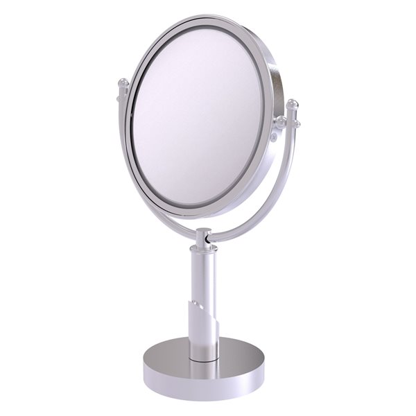 Allied Brass Soho 11-in x 15-in Satin Chrome Double-Sided Magnifying ...
