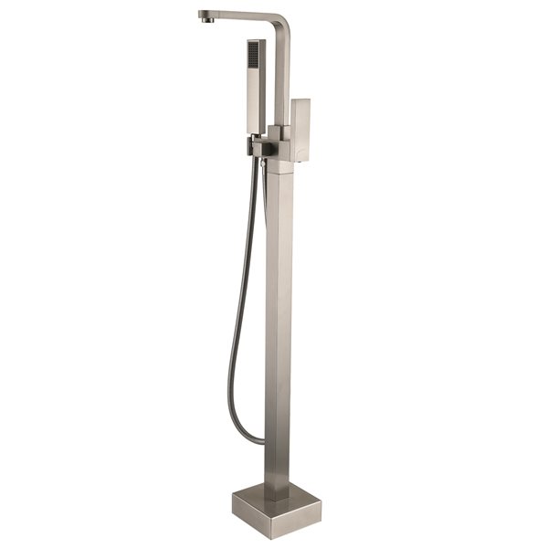 CASAINC Brushed Nickel 1-Handle Residential Freestanding Bathtub Faucet ...
