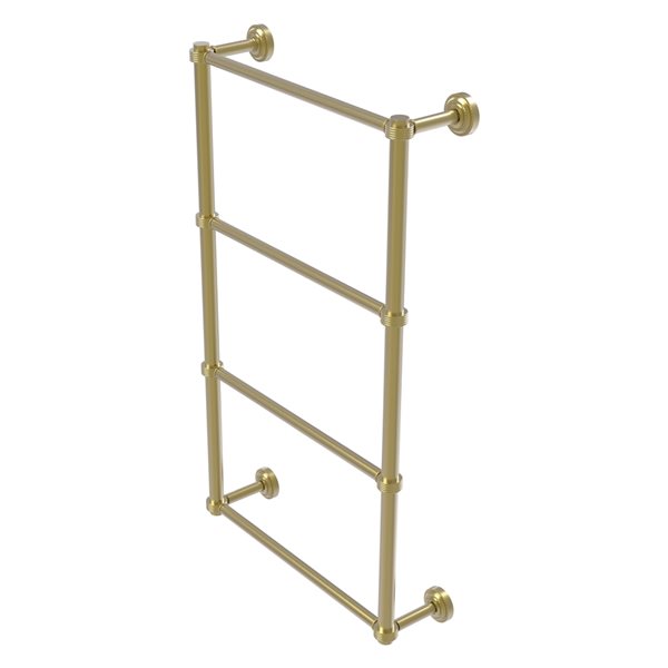 Allied Brass Dottingham 4-Tier Satin Brass Wall-Mounted Towel Rack | RONA