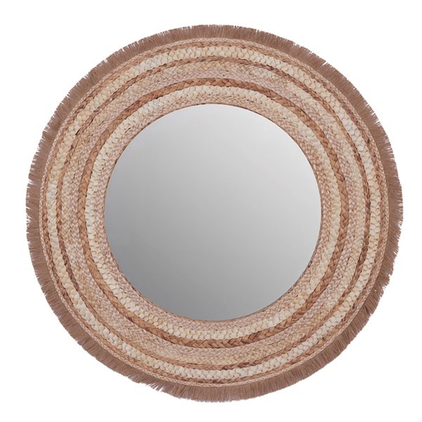Grayson Lane 38-in x 38-in Round Wall Mirror 364231 | RONA