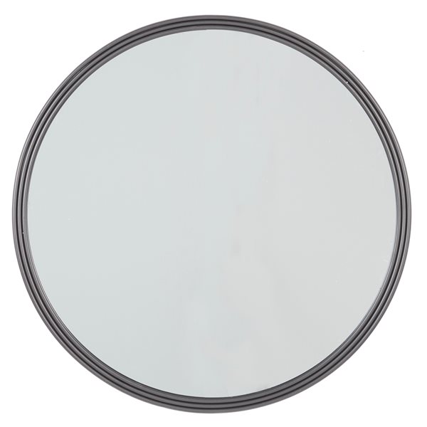Grayson Lane 32-in x 32-in Round Silver Wall Mirror 360227 | RONA