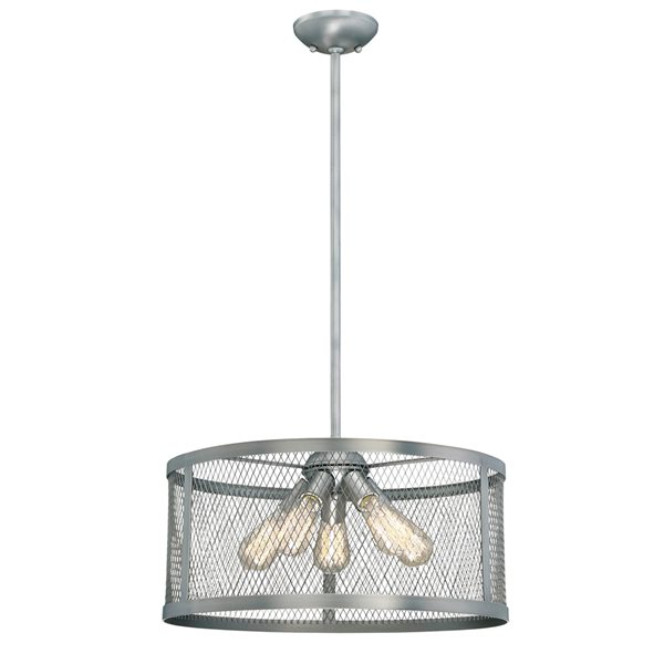 Millennium Lighting Akron Brushed Pewter Traditional Clear Glass Dome ...