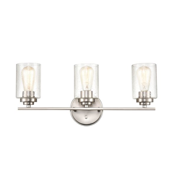 Millennium Lighting 3-light Traditional Vanity Light - Nickel 3683-SN ...