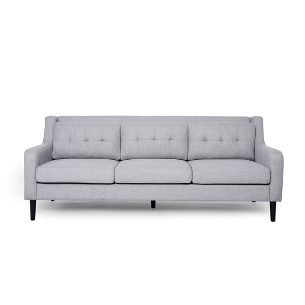 Best Selling Home Decor Reynard Modern Light Grey Polyester Sofa 311178 ...