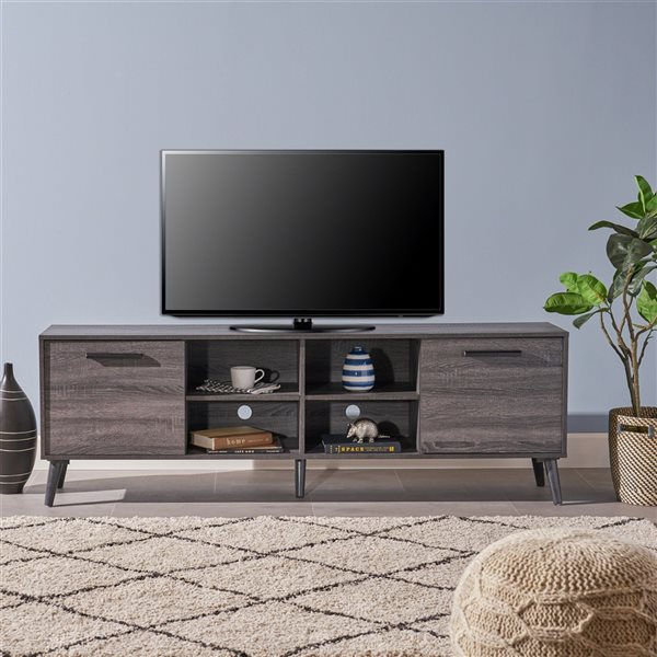 Best Selling Home Decor Dontae Grey TV Stand 304406 | RONA