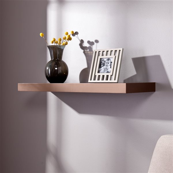 Tablette en panneau de particule brune 36 po x 10 po x 2 po par ...