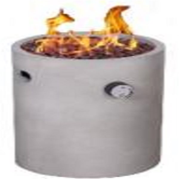 CASAINC 10-in 10000-BTU Grey Stainless Steel Liquid Propane Fire Column ...