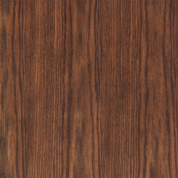 Southern Enterprises Ingner Brown Round Fixed Standard Wood Table with ...