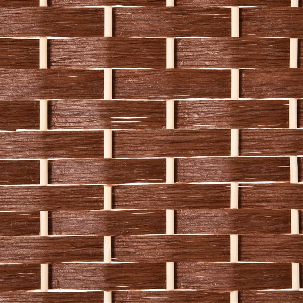 HomCom 4-Panel Foldable Brown Resin Wicker Indoor Privacy Screen 830 ...