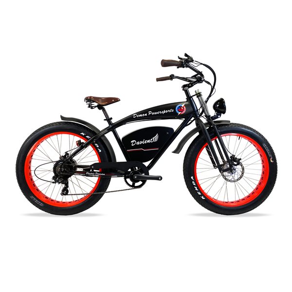 Demon Electric Davient 32 km/h 500 W Unisex Black Electric Bike PEB-07 ...