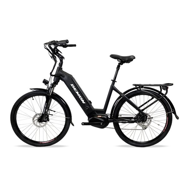 DEMON ELECTRIC Demon Tronio 26' Black Mechanical 26 In. Commuter E-bike ...