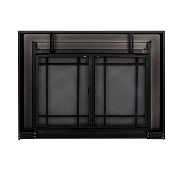 Portes de foyer Easton par Pleasant Hearth de style armoire en verre ...