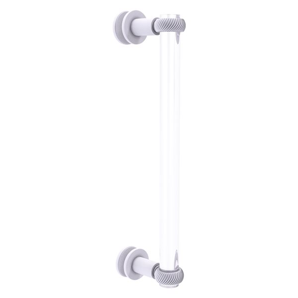 Allied Brass Clearview 12-in White Hinged Shower Door Handle | RONA