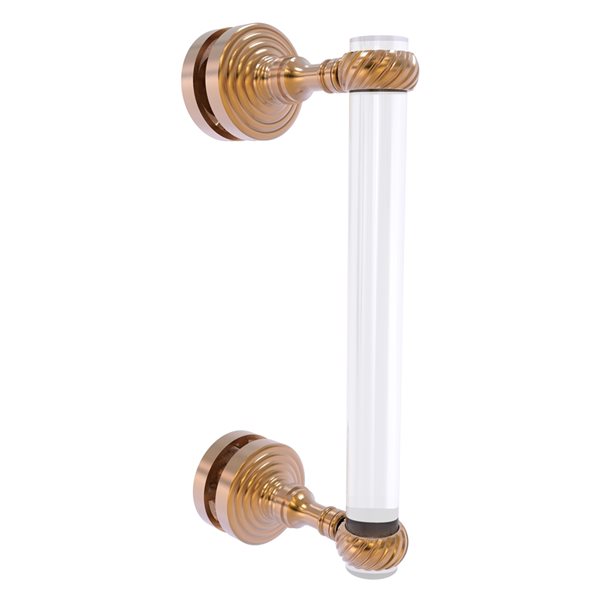 Allied Brass Pacific Grove 8-in Brushed Bronze Hinged Shower Door ...