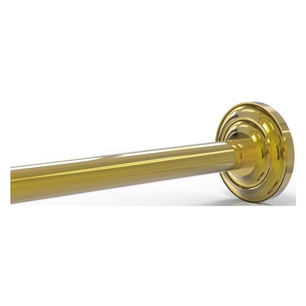 Allied Brass Que New Polished Brass Shower Rod Brackets QN-98-PB | RONA