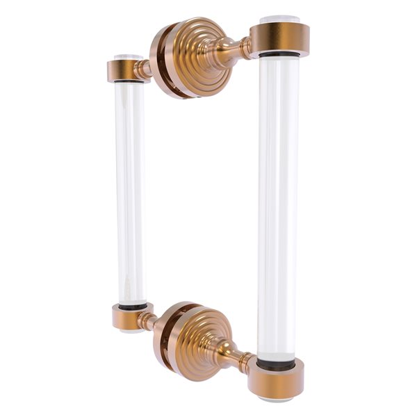 Allied Brass Pacific Grove Brushed Bronze 8-in Hinged Shower Door ...