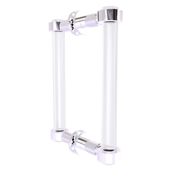 Allied Brass Clearview Polished Chrome 8-in Hinged Shower Door Handle ...