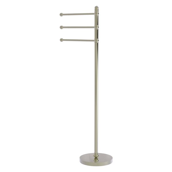 Allied Brass Polished Nickel Freestanding Towel Rack GLT-3-PNI | RONA