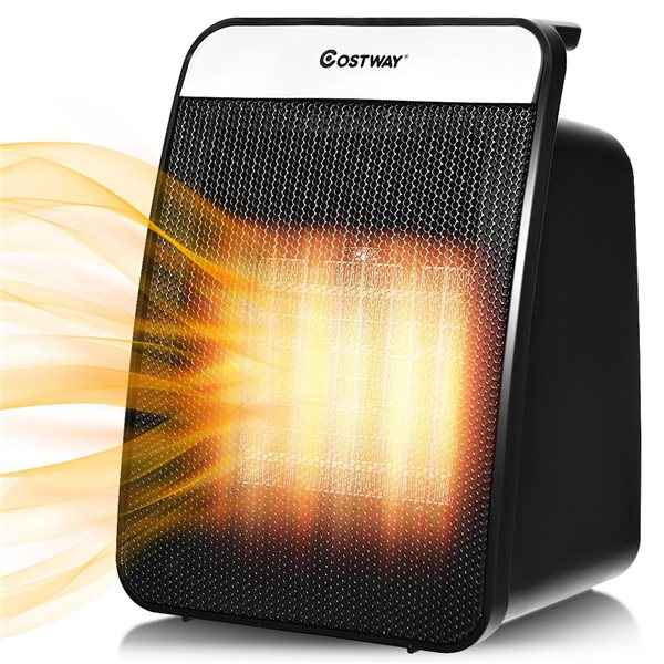 Costway 1500-Watt Ceramic Flat Panel Indoor Electric Space Heater ...