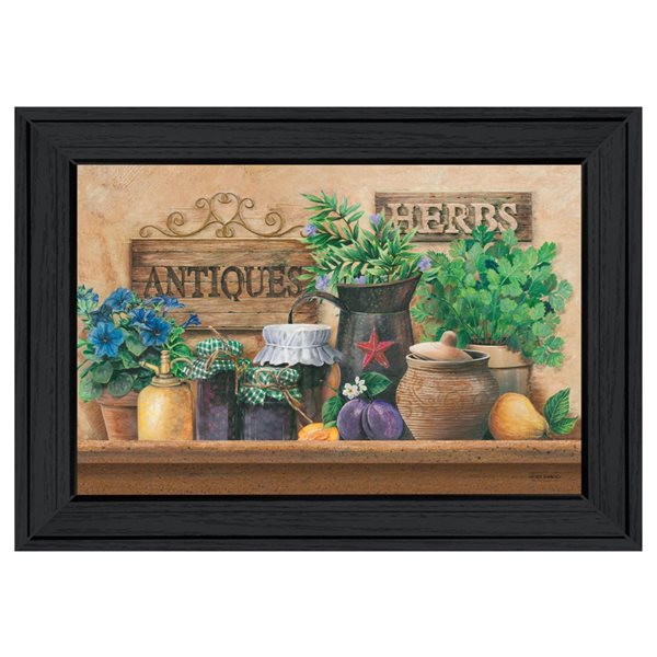 Trendy Decor 4 U Rectangle 15-in x 11-in Antiques and Herbs Framed ...