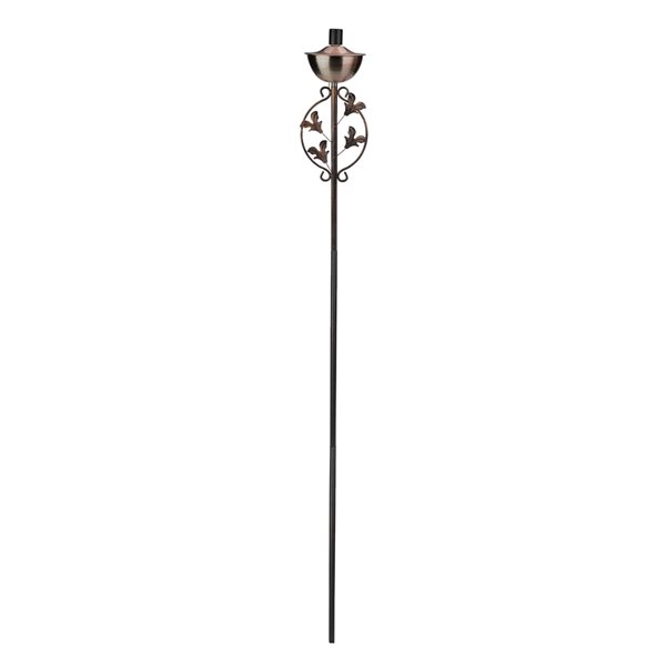 DAK 64.5-in Brushed Copper Garden Patio Torch 31393763 | RONA