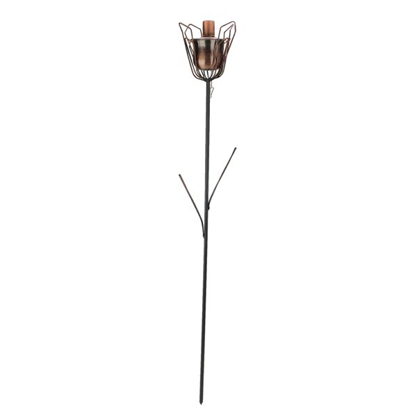 DAK 30-in Brushed Copper Garden Patio Torch 31393759 | RONA