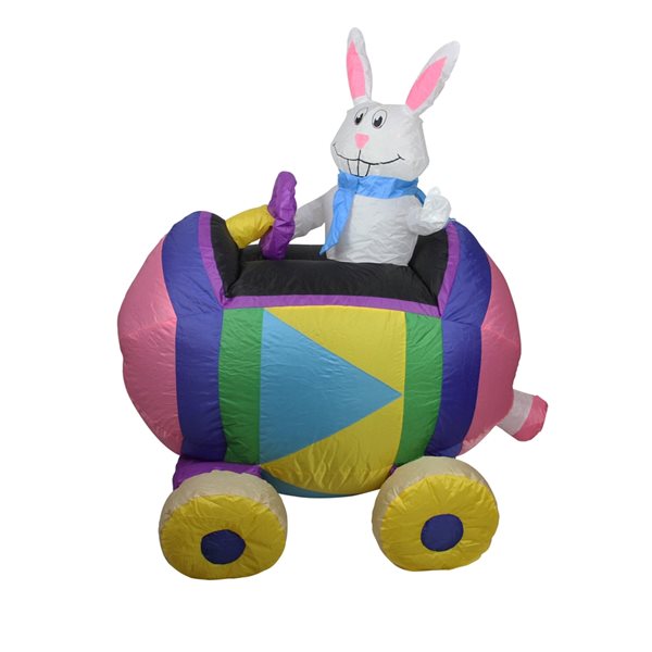Northlight Inflatable Outdoor 4-ft Inflatable Lighted Easter Bunny ...