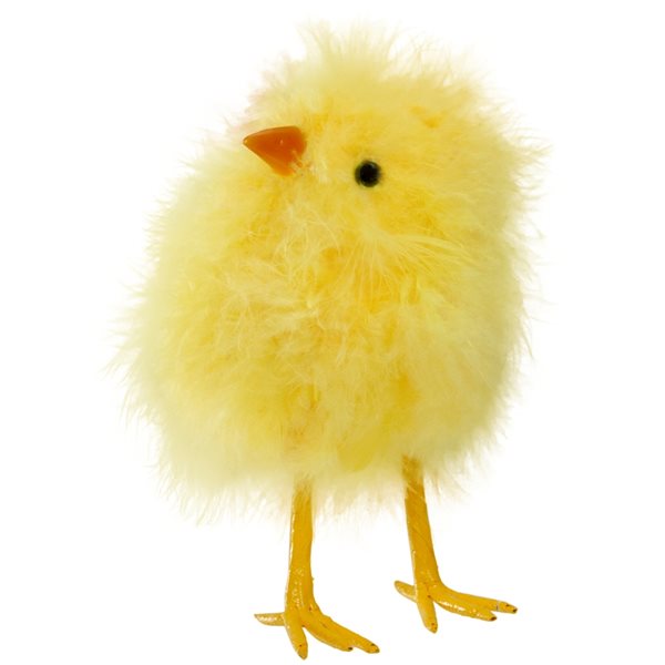 Northlight 5-in Yellow Faux Fur Easter Furry Chick Figurine 32726534 | RONA