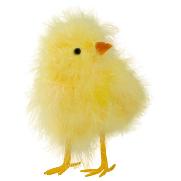 Northlight 5.25-in Yellow Faux Fur Furry Chick Figurine 32757235 | RONA