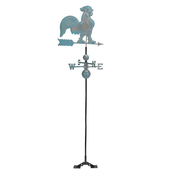 DAK 3-ft Blue Steel Freestanding Weathervane 31393809 | RONA
