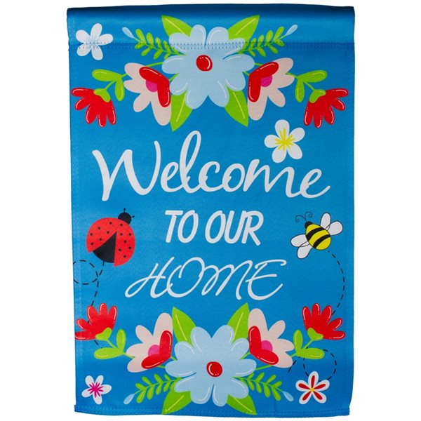 Northlight 18-ft W x 12.5-ft H Welcome to our Home House Flag 34219493 ...