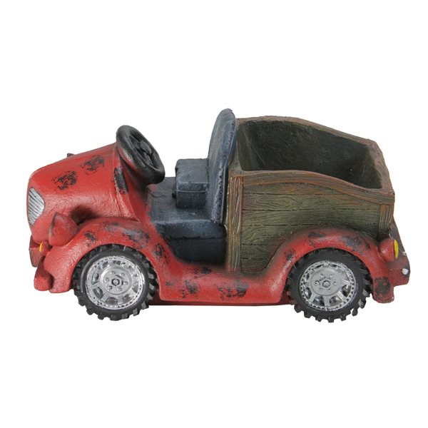 Northlight 14.5-in W x 7-in H Red Resin Vintage Car Planter 32231059 | RONA