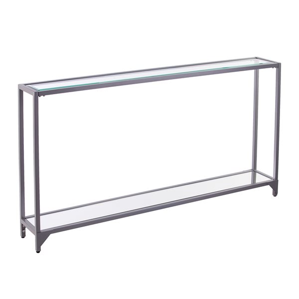 Southern Enterprises Blakely Metal and Glass Console Table ATG6563CM | RONA