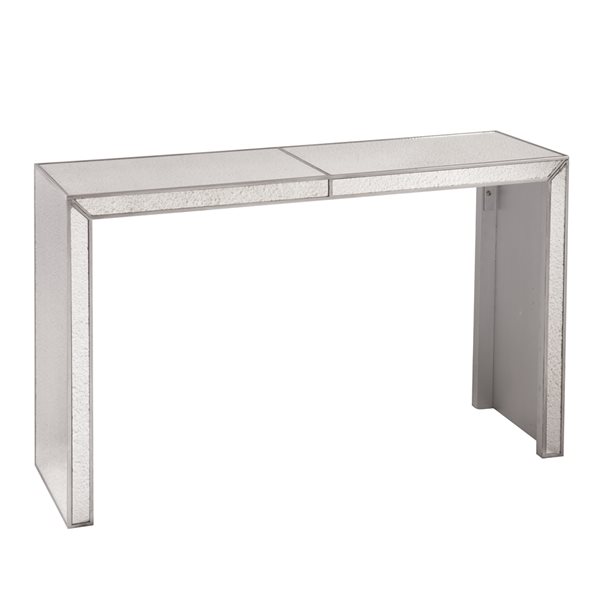 Table console Quetter argent vieilli par Southern Enterprises ATG3177CK ...