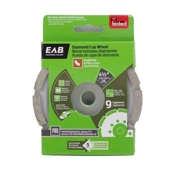 Exchange-A-Blade 4.5-in Bonded Abrasive Cup Wheel 3110482 | RONA