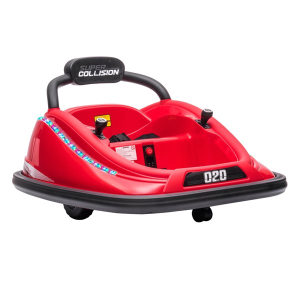 Aosom 12-Volt Red Electric Kids Bumper Car 370-209V80RD | RONA