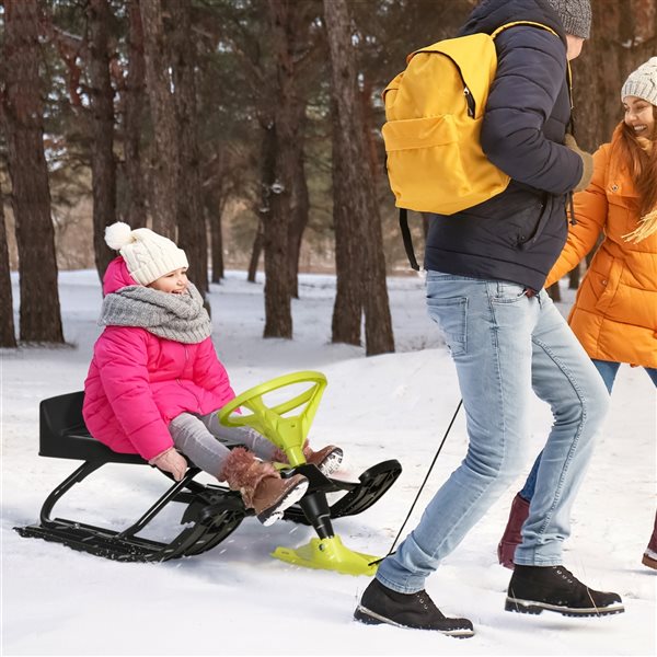 Outsunny Kids Snowmobile with Foot Break 371-039 | RONA