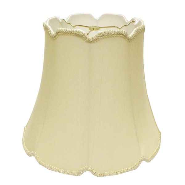 Cloth & Wire 14-in x 16-in Antique White Silk Empire Lamp Shade SI10317 ...