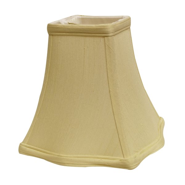 Cloth & Wire 11-in x 14-in Antique White Silk Square Lamp Shade SI05849 ...