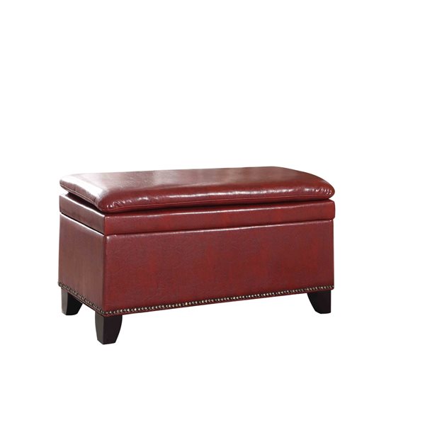 ORE International Modern Storage Bench - Red HB4684 | RONA