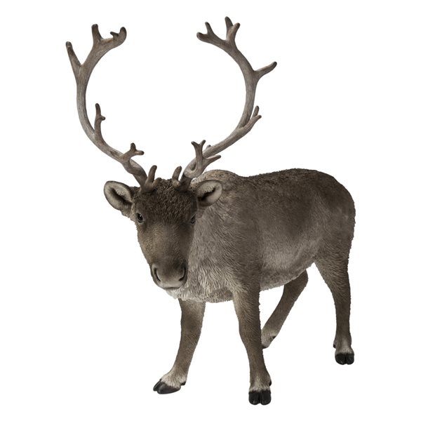 Hi-Line Gift Ltd. 28 H x 12-in W Reindeer Standing Resin Garden Statue ...