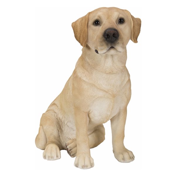Hi-Line Gift Ltd. Sitting Brown Labrador 9.65-in x 5.12-in Garden ...