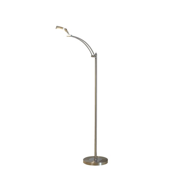 ORE International Tinsley 54-in Silver Standard LED Floor Lamp HBL2315 ...