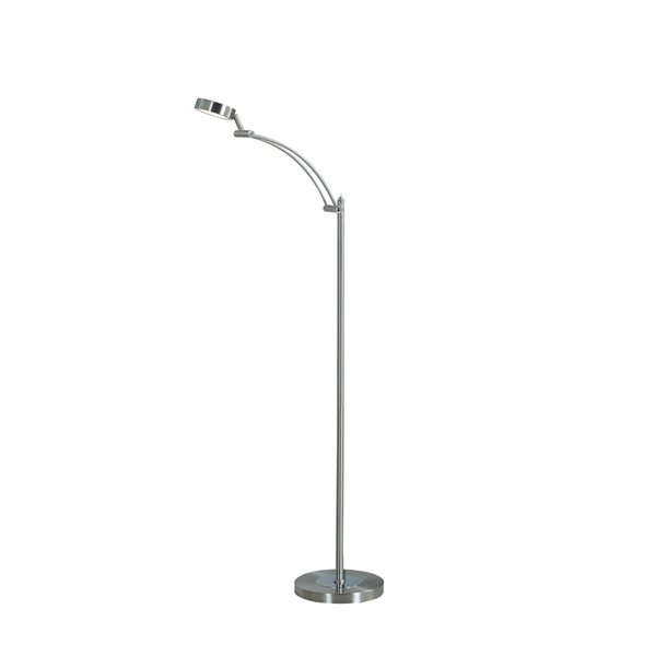 ORE International Tinsley 54-in Silver Standard LED Floor Lamp HBL2315 ...
