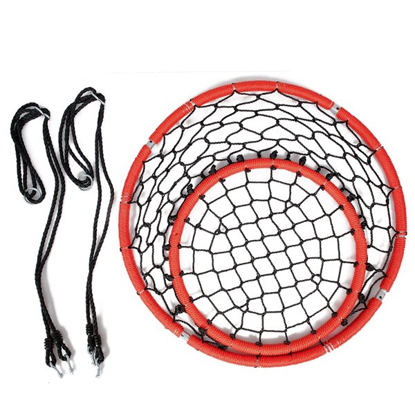 Costway Orange Plastic Rope Spider Web Chair Swing OP70310OR | RONA