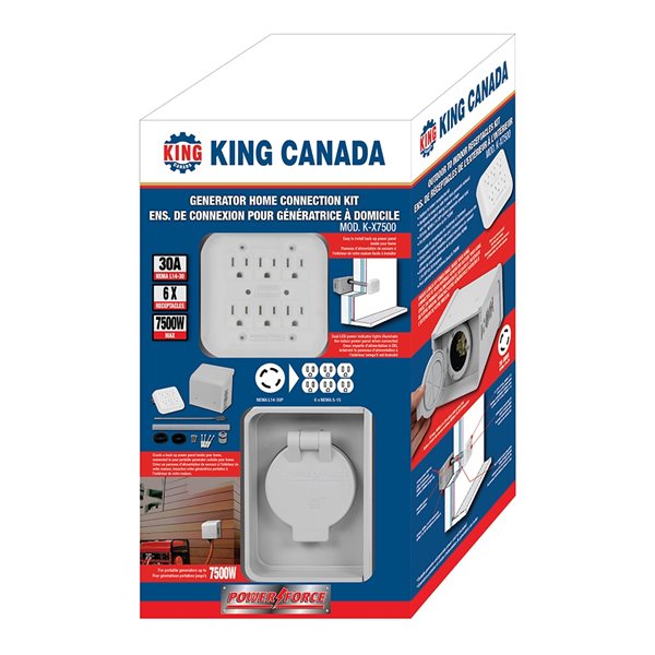 King Canada Power Force Generator Home Connection Kit K-X7500 | RONA