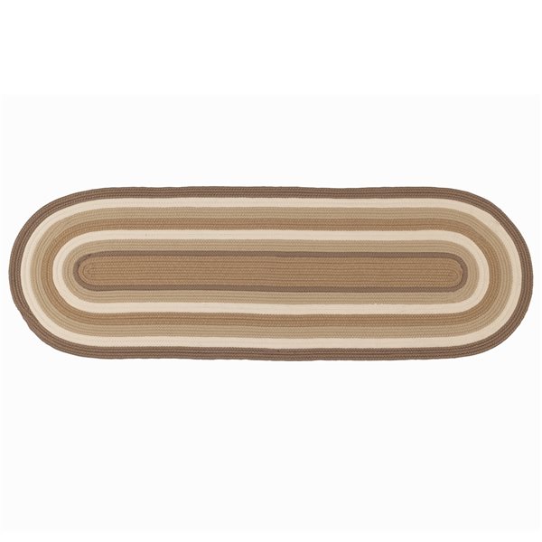 Colonial Mills Brooklyn Natural 2-ft x 11-ft Indoor/Outdoor Oval Runner ...