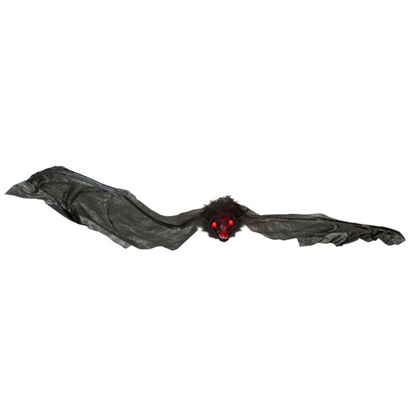 Northlight 30-in Animatronic Lighted Howling Bat Hanging Decoration ...