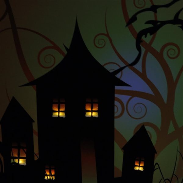 Northlight 19.75-in LED Lighted Haunted House Canvas Wall Art 32275401 ...