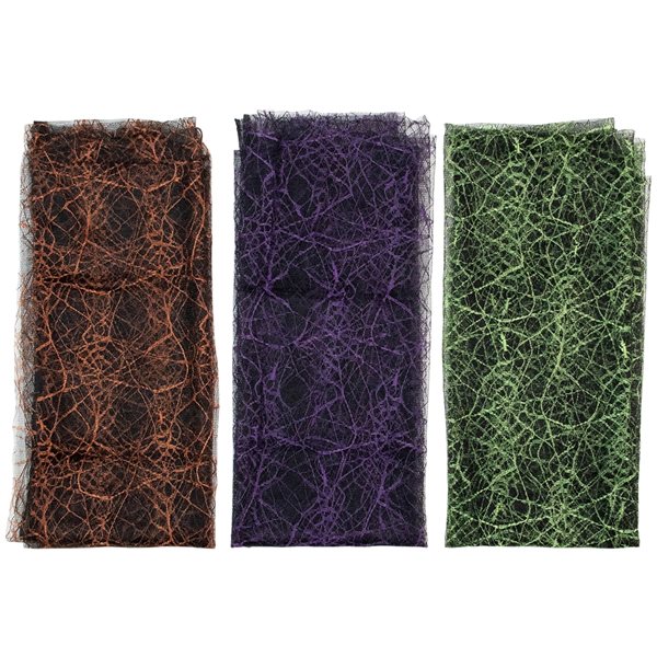 Northlight Polyester Spider Web Fabrics - Set of 3 34855020 | RONA